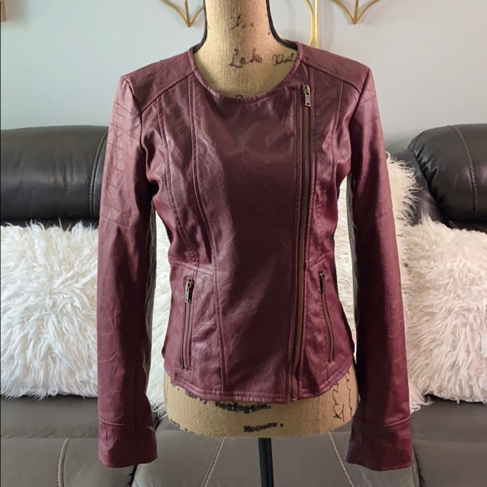 Anthropologie Pins And Needles Jacket Maroon. - Gem